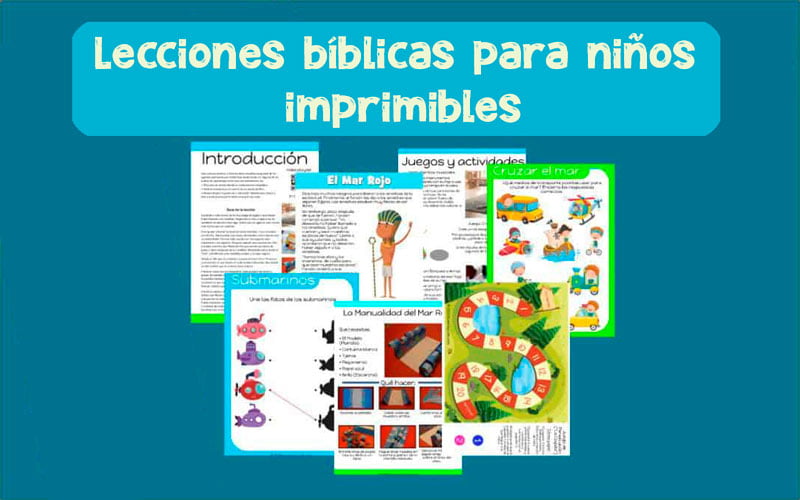 50 lecciones bíblicas para niños imprimibles | Recursos Bíblicos